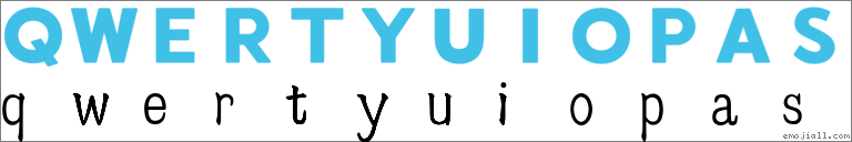 “qwertyuiopas”转爲Emoji表情符号 | 《成语典》📘